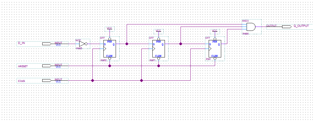 Solved Upgrade this debouncer circuit to have 2 outputs. can | Chegg.com
