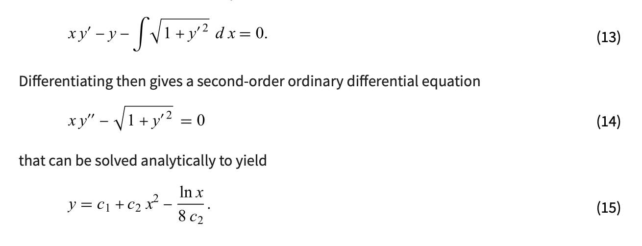 Solved xy′−y−∫1+y′2dx=0 Differentiating then gives a | Chegg.com