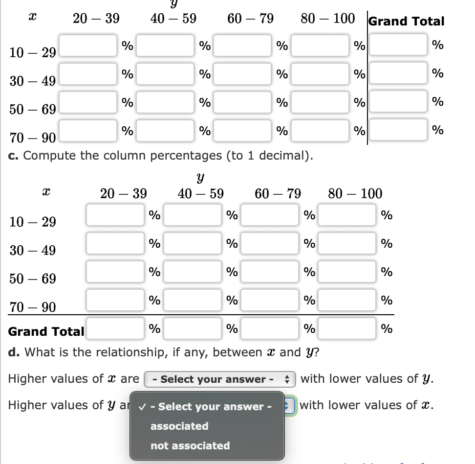 Solved The following observations are for two quantitative | Chegg.com