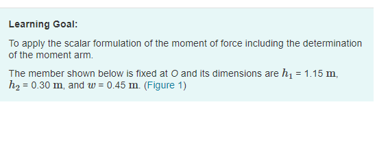 Solved Learning Goal: To apply the scalar formulation of the | Chegg.com