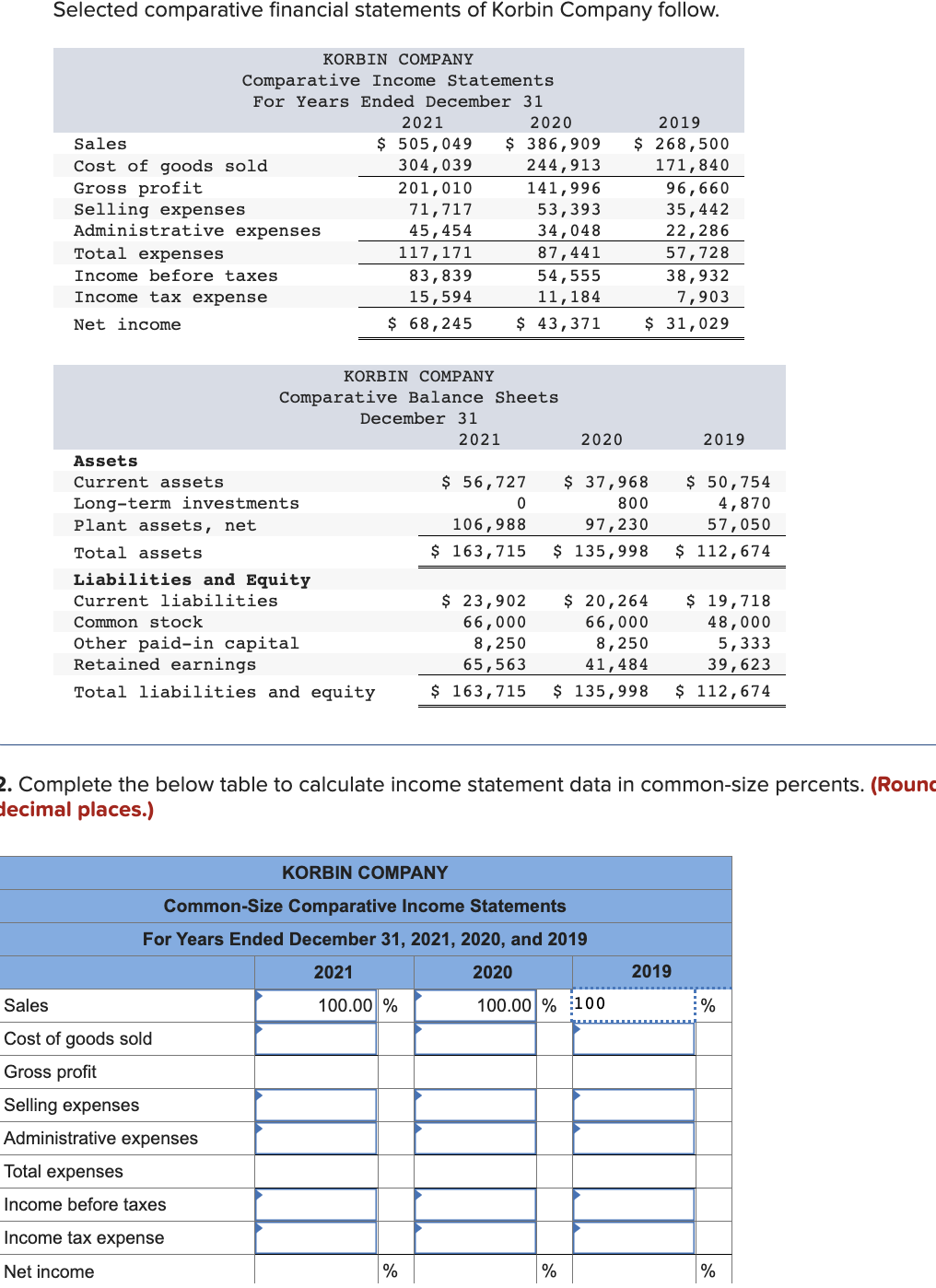 Solved 2. Complete the below table to calculate income | Chegg.com