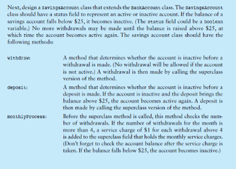 Solved Please use JAVA Code, and also include the UML | Chegg.com