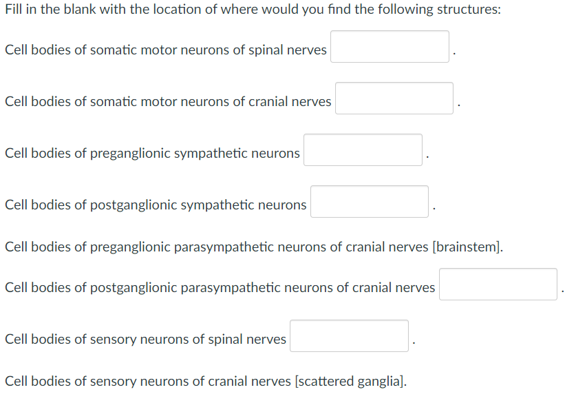 Solved Fill in the blank with the location of where would | Chegg.com
