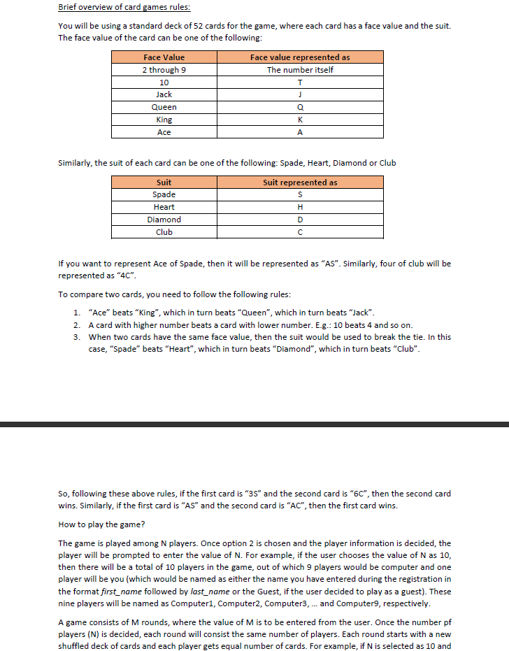 Solved Game Description: You are going to make a | Chegg.com