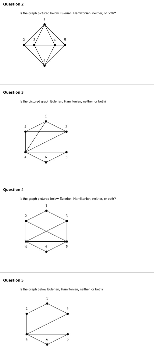 Solved Question 2 Is The Graph Pictured Below Eulerian