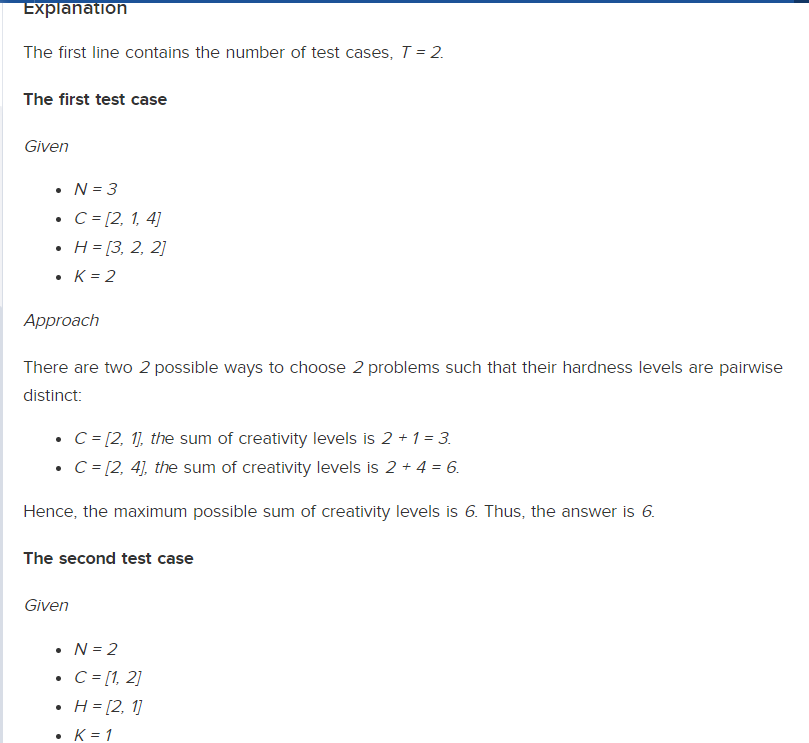 Solved Problems selection You are given N problems, each | Chegg.com
