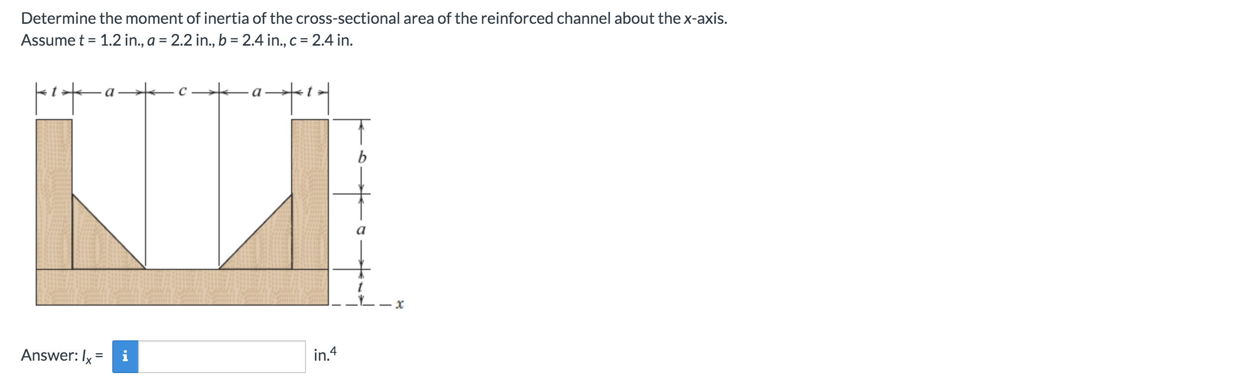 Solved Determine the moment of inertia of the | Chegg.com