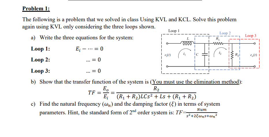 Solved The following is a problem that we solved in class | Chegg.com