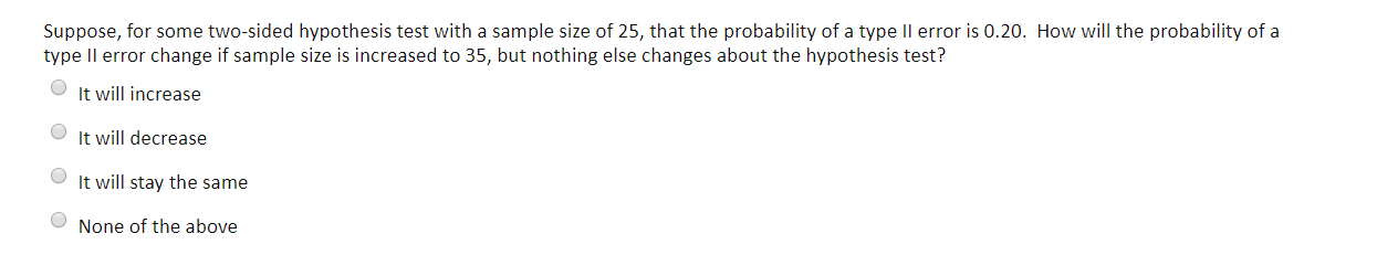 Solved Suppose For Some Two Sided Hypothesis Test With A 4823