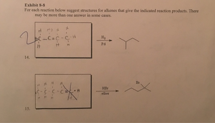 Solved Exhibit 8-8 For each reaction below suggest | Chegg.com Solved Exhibit 8-8 For each reaction below suggest | Chegg.com
