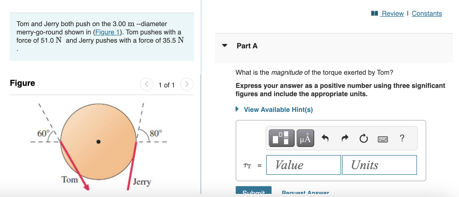 Solved Tom and Jerry both push on the | Chegg.com