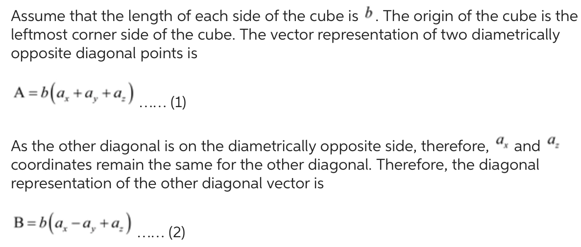 Solved 10. By expressing diagonals as vectors and using the | Chegg.com
