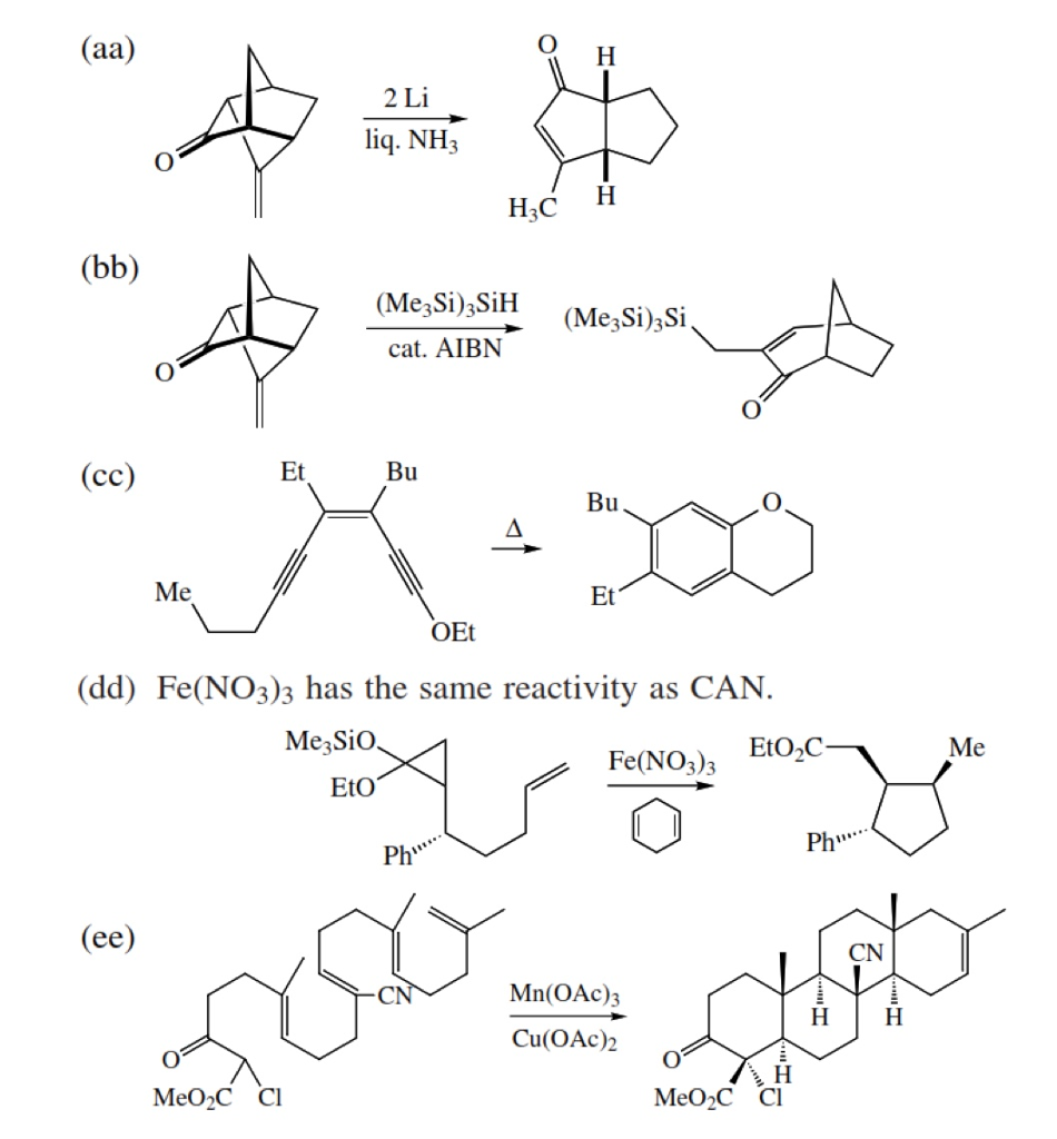 Solved . Draw mechanisms for each of the following | Chegg.com
