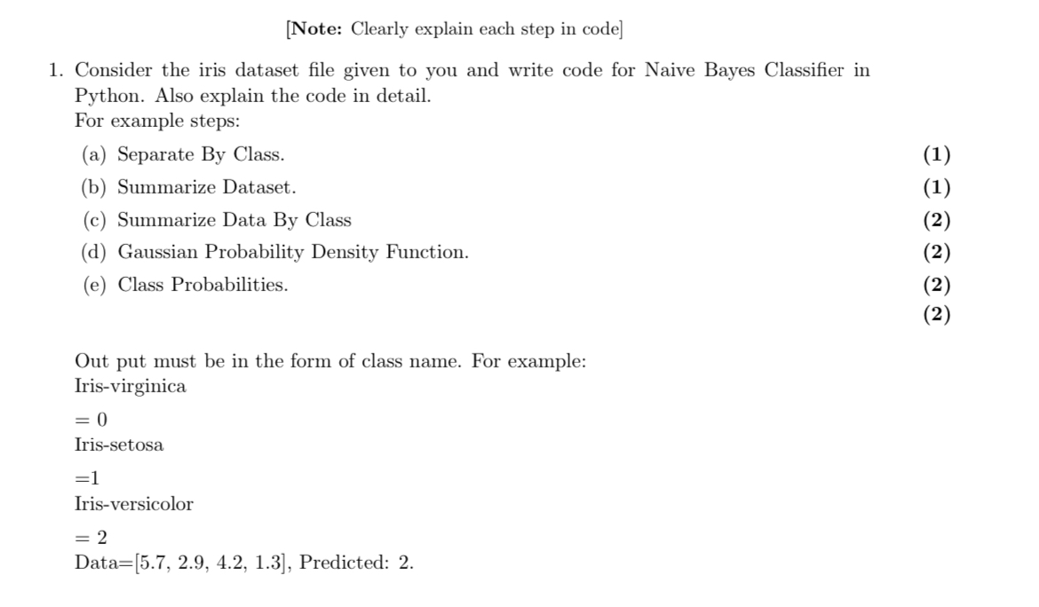 Solved [Note: Clearly explain each step in code] Consider | Chegg.com