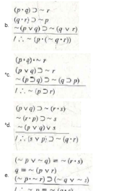 Solved 2. Use the partial truth table method to test the | Chegg.com