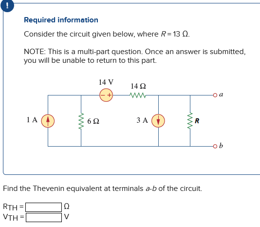 Solved !Required informationConsider the circuit given | Chegg.com