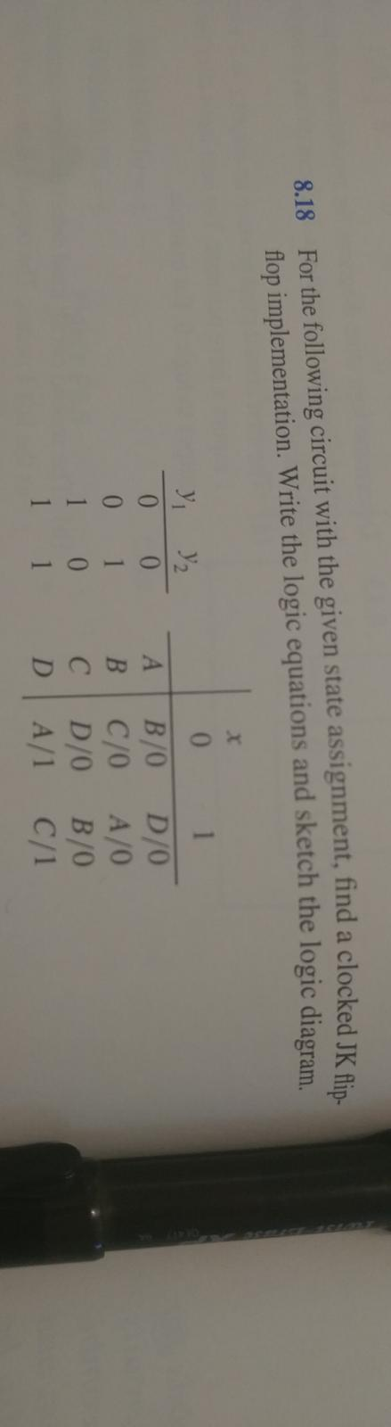 Solved 8.18 For the following circuit with the given state | Chegg.com
