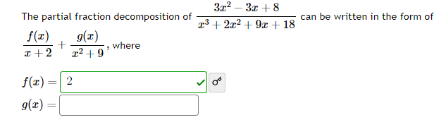 Solved The partial fraction decomposition of | Chegg.com