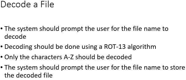 Solved PA File Encoding • Create a menu driven system that | Chegg.com