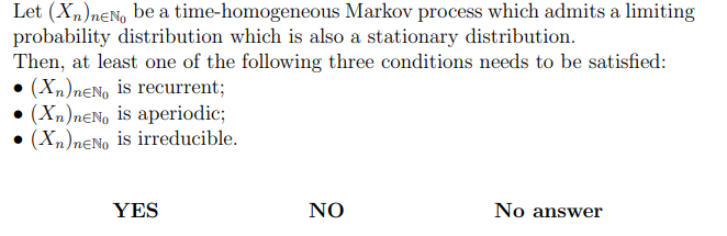 Solved Let (Xn)n∈N0 be a time-homogeneous Markov process | Chegg.com