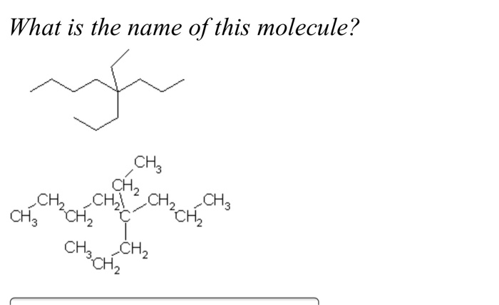 Solved What is the name of this molecule? CH3 CH CH3 CH2 CH2 | Chegg.com