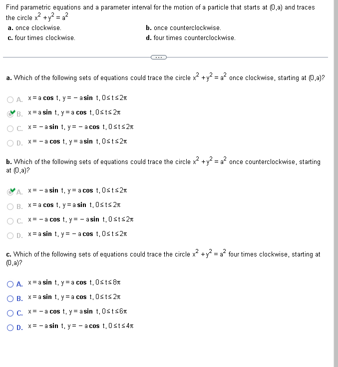 Solved Find Parametric Equations And A Parameter Interval