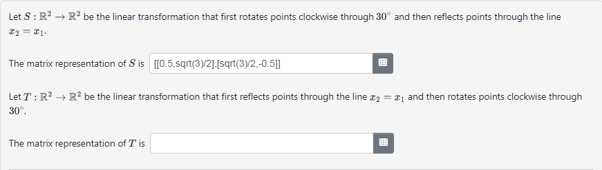 Solved Let S:R2→R2 be the linear transformation that first | Chegg.com