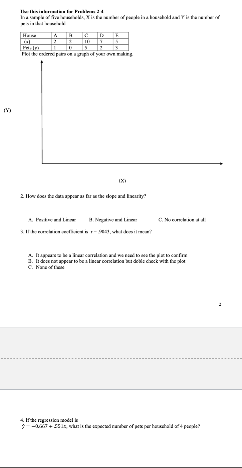 Solved Use this information for Problems 2-4 In a sample of | Chegg.com