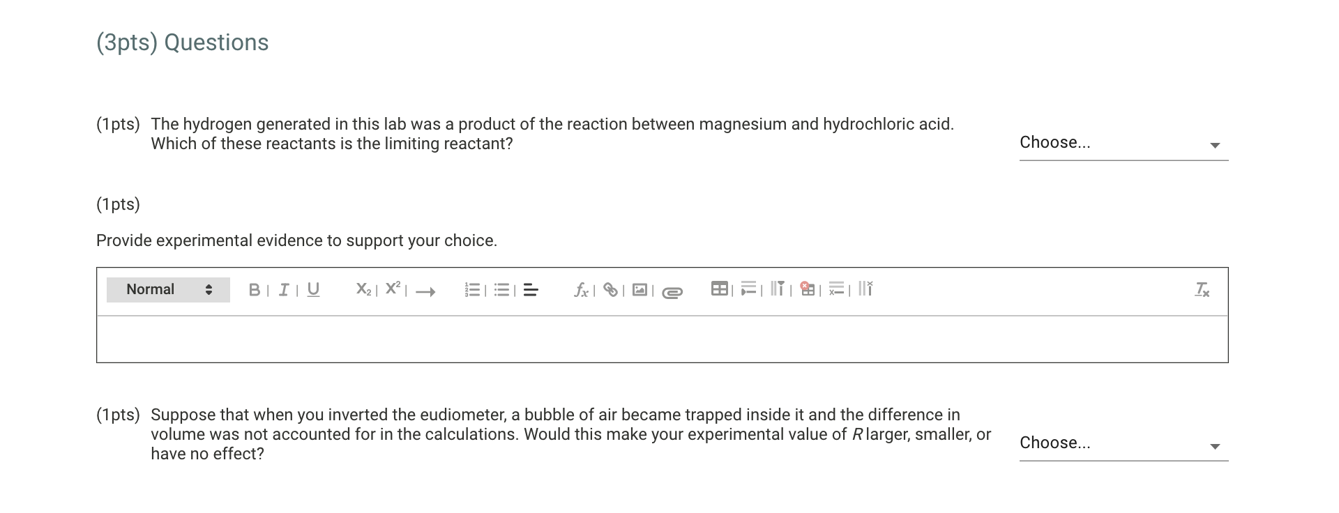 Solved Calculations for experimentally determining R Trial 1 | Chegg.com