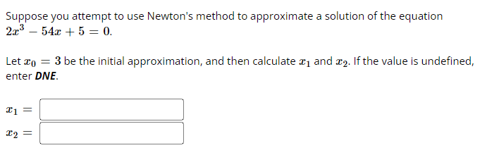 Solved Suppose you attempt to use Newton's method to | Chegg.com