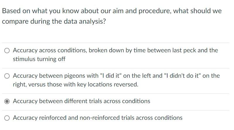 Solved Based on what you know about our aim and procedure, | Chegg.com