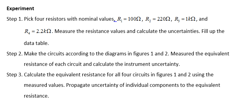 Use the nominal values given in the instruction , | Chegg.com