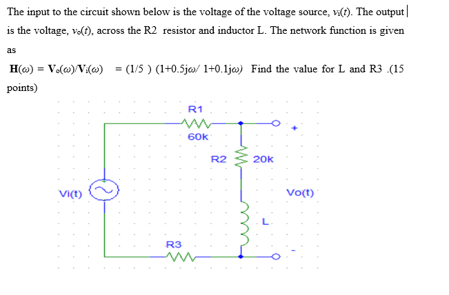 Solved The input to the circuit shown below is the voltage | Chegg.com