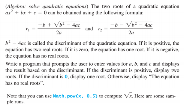 Solved (Algebra: solve quadratic equations) The two roots of | Chegg.com