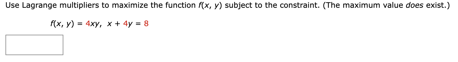 Solved Use Lagrange multipliers to maximize the function | Chegg.com