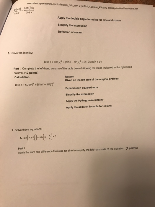 Solved D. cot(15) Part I: Find two common angles that differ | Chegg.com