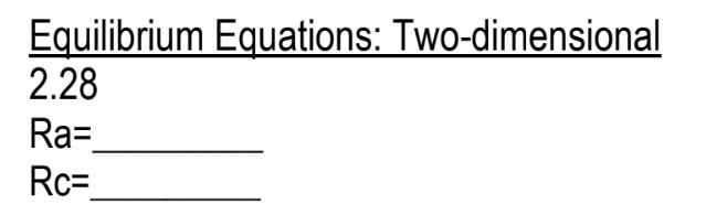 Solved Equilibrium Equations: Two-dimensional 2.28 Ra= | Chegg.com
