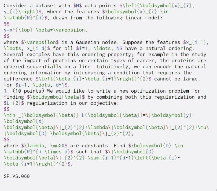 Consider a dataset with $N$ data points | Chegg.com