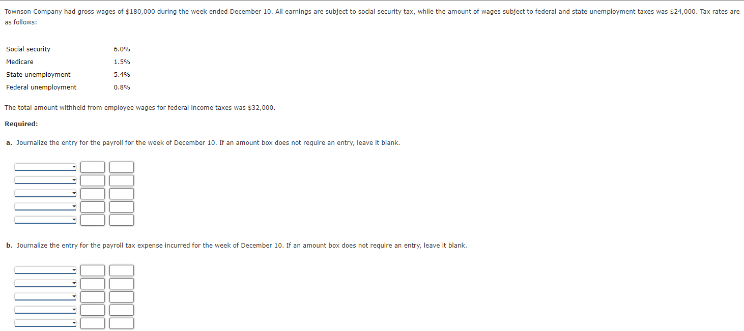 Solved as follows: The total amount withheld from employee | Chegg.com