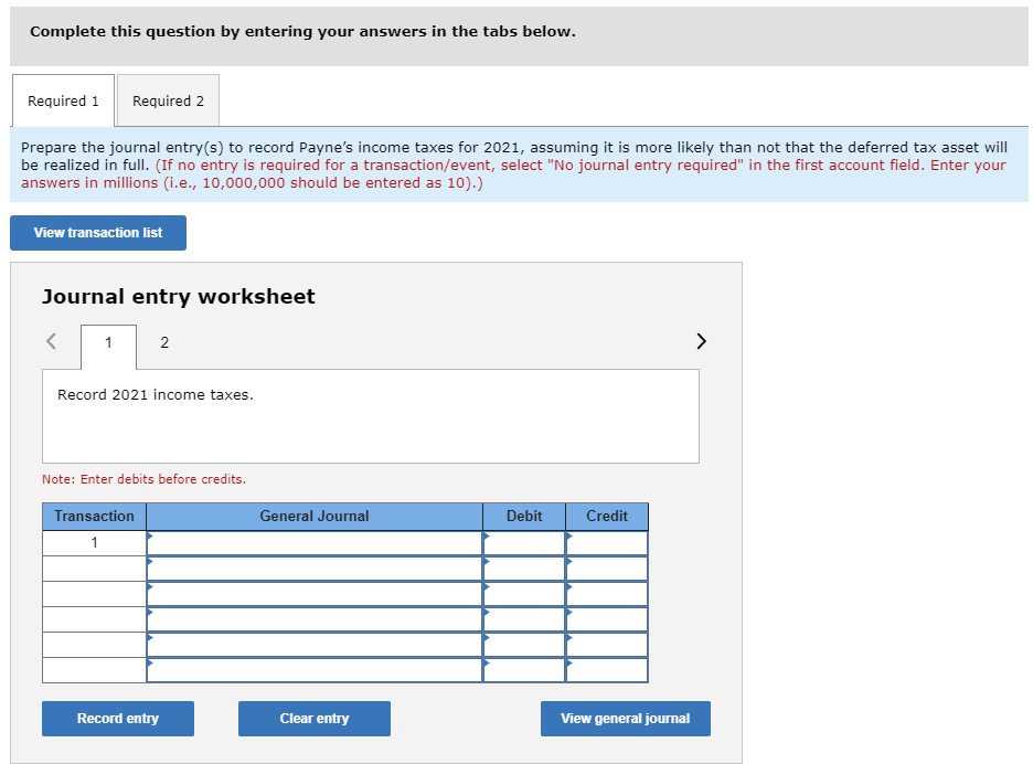 Solved Exercise 16-12 (Algo) Deferred tax asset; taxable | Chegg.com