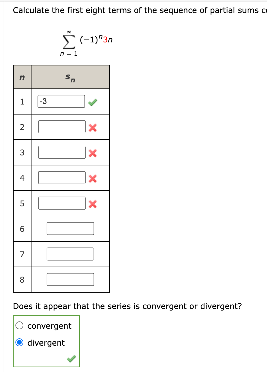 Solved Calculate the first eight terms of the sequence of | Chegg.com