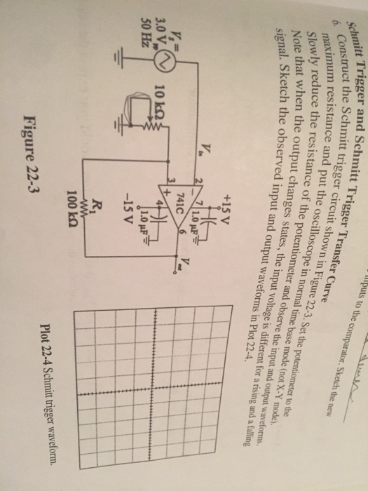 Solved hmitt Trigger and Schmitt Trigger Transfer Curve e | Chegg.com