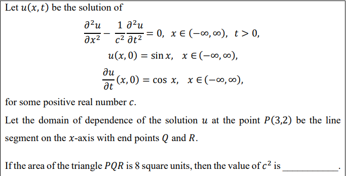Solved Let u(x,t) be the solution of | Chegg.com