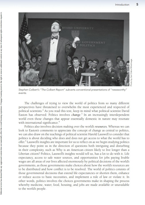 Solved In the book "Analyzing Politics- An Introduction to | Chegg.com