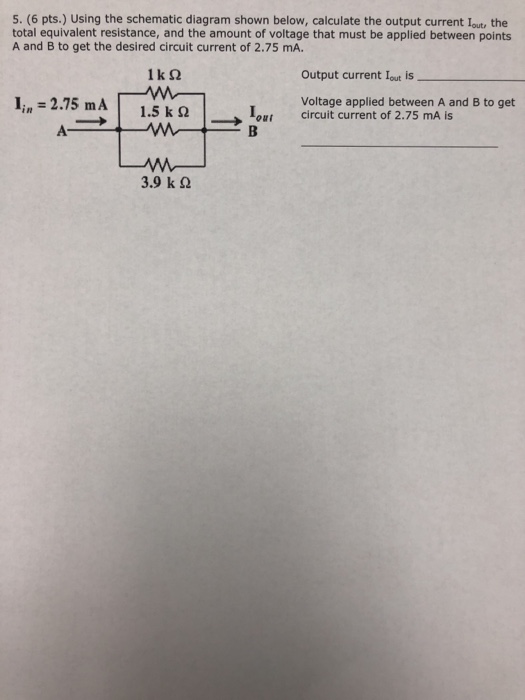 Solved 5. (6 pts.) Using the schematic diagram shown below, | Chegg.com Solved 5. (6 pts.) Using the schematic diagram shown below, | Chegg.com