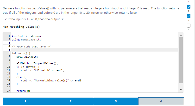 Solved Define a function InspectValues0 with no parameters | Chegg.com