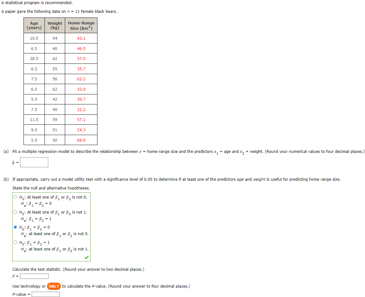 Solved A statistical program is recommended.A paper gave the | Chegg.com