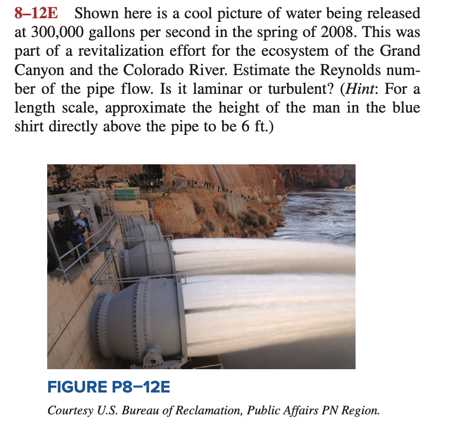 Solved 8-12E Shown here is a cool picture of water being | Chegg.com