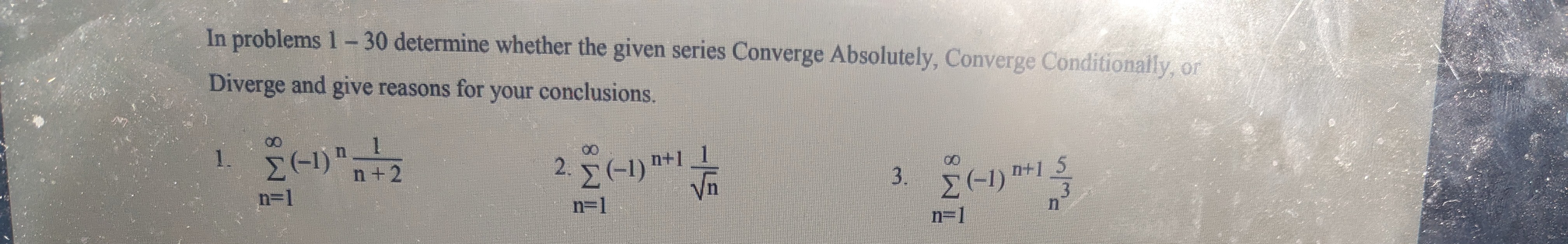 Solved In problems 1 - 30 determine whether the given series | Chegg.com