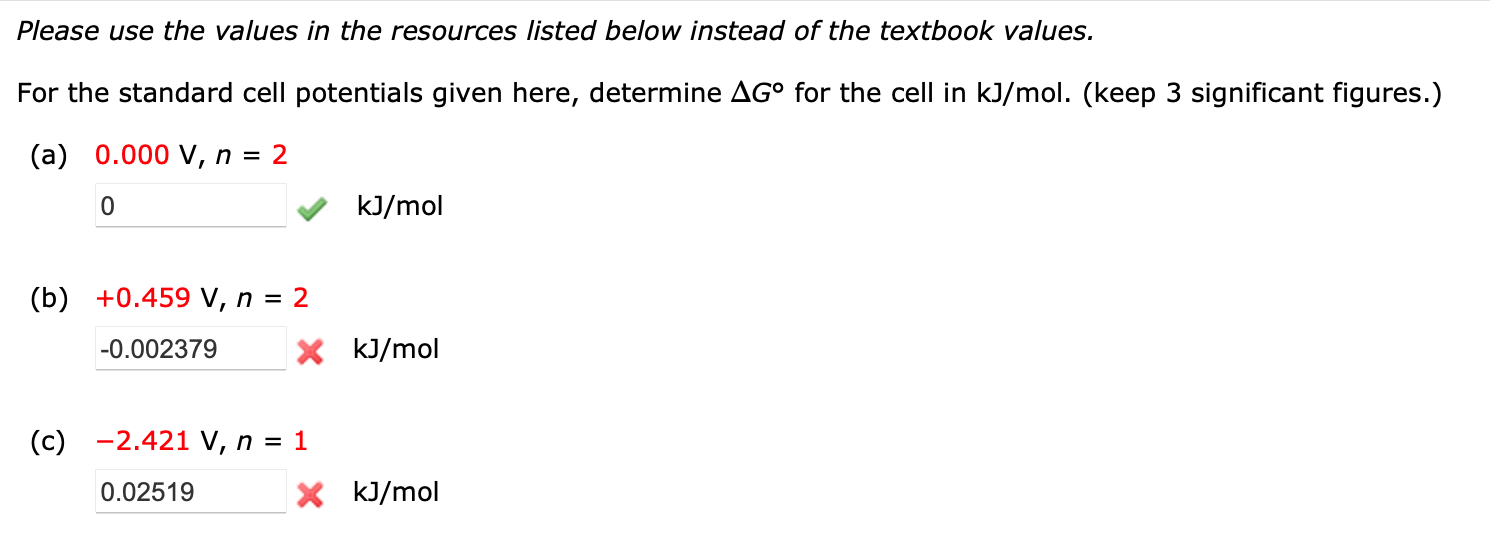 Solved Please use the values in the resources listed below | Chegg.com